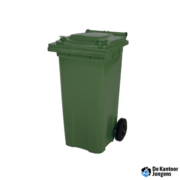 2-wiel kunststof afvalcontainer – 120 liter – De Kantoor Jongens